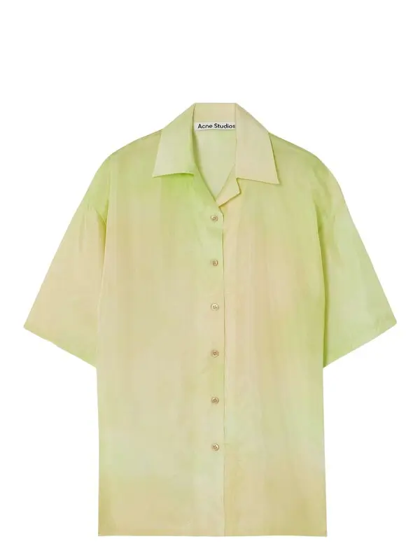 Acne Studios Short Sleeve Shirt - Lime Green