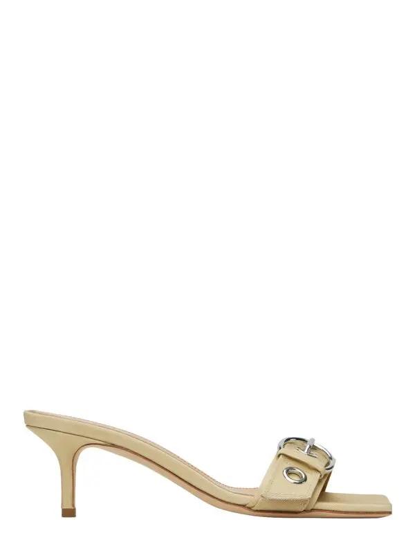 AeydĒ Ilvy Grosgrain High Heel Sandals - Beige