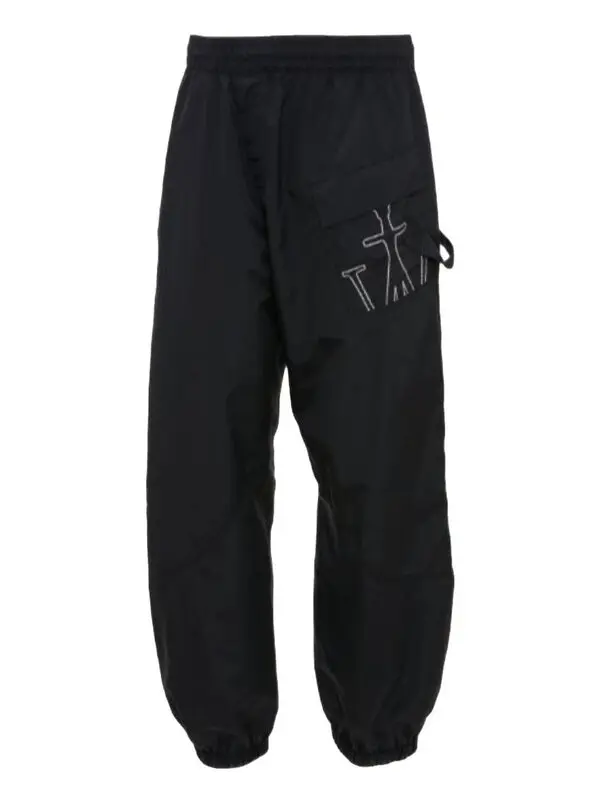J.W.ANDERSON Jw Anderson Logo Embroidered Jogging Pants - Black