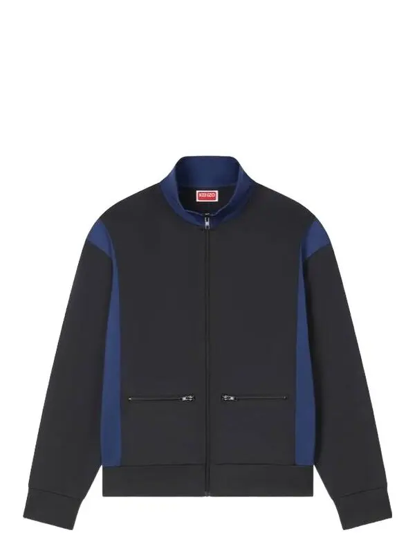 Kenzo Boke Flower 2.0 Embroidered Track Jacket - Black