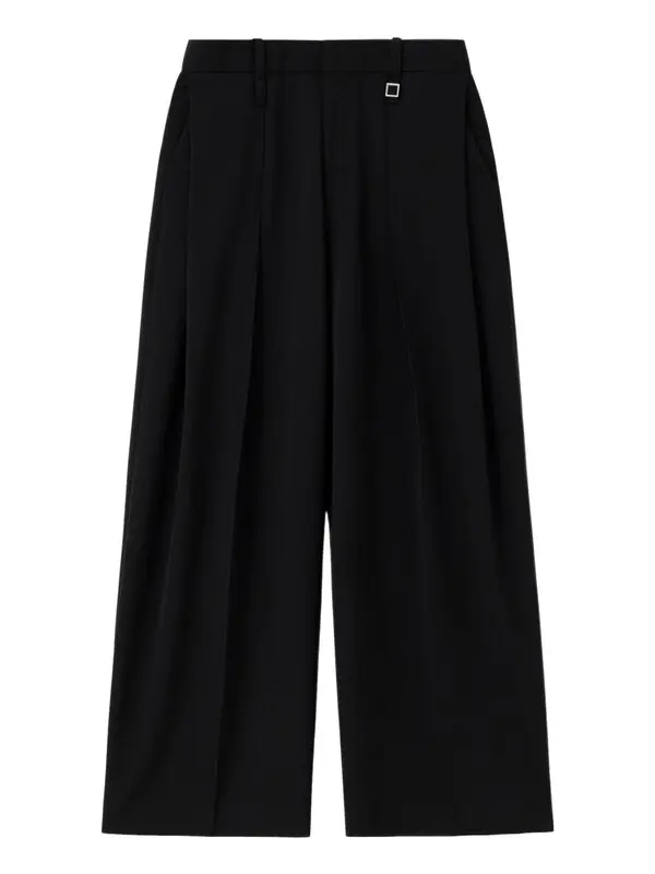 WOOYOUNGMI Wide-leg Tailored Trousers - Black