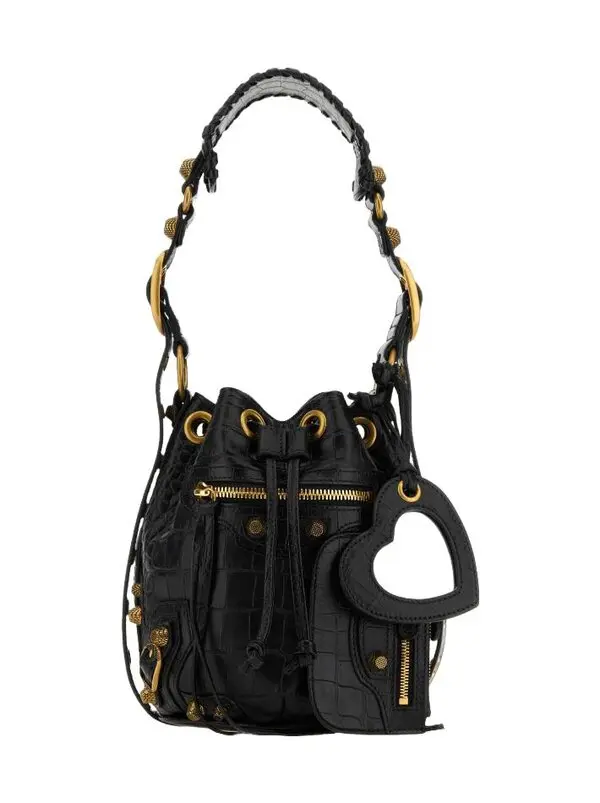 Balenciaga Le Cagole Xs Bucket Shoulder Bag - Black