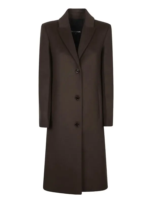 Patrizia Pepe Wool Coat - Black