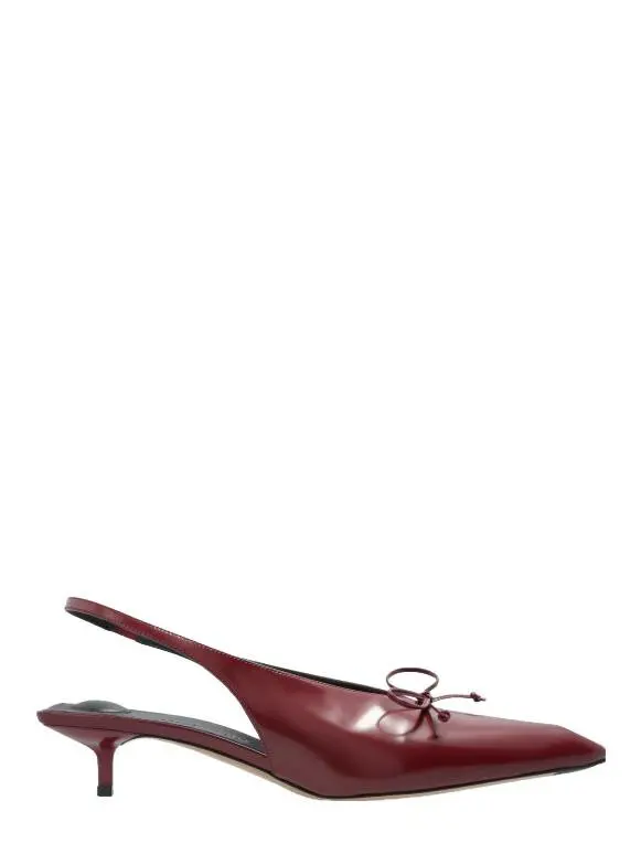 Jacquemus 40mm Cubisto Slingback Pumps - Red