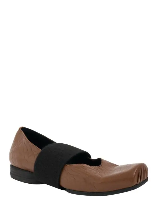 UMA WANG Leather Ballet Flats - Black