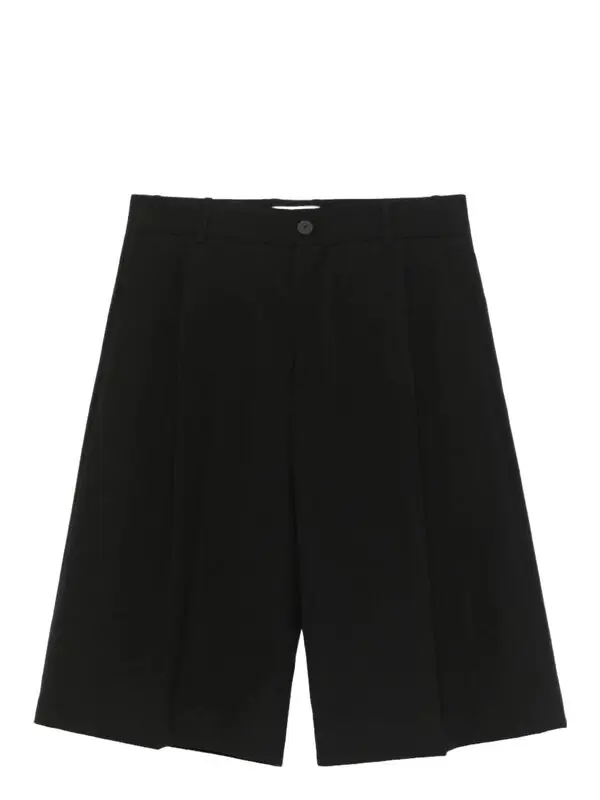 Studio Nicholson Belt-loop Tailored Shorts - Black