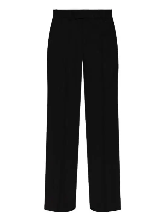 Versace Pleated Tailored Trousers - Black