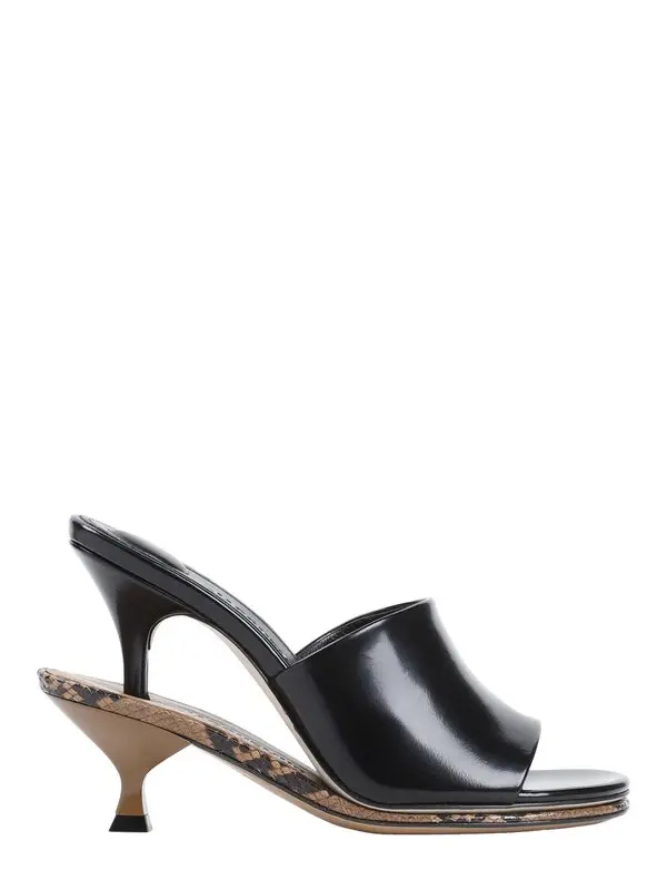 Jacquemus Layered Mules - Black/light Brown
