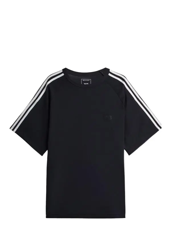 Y3 3-striped Short-sleeved T-shirt - Black