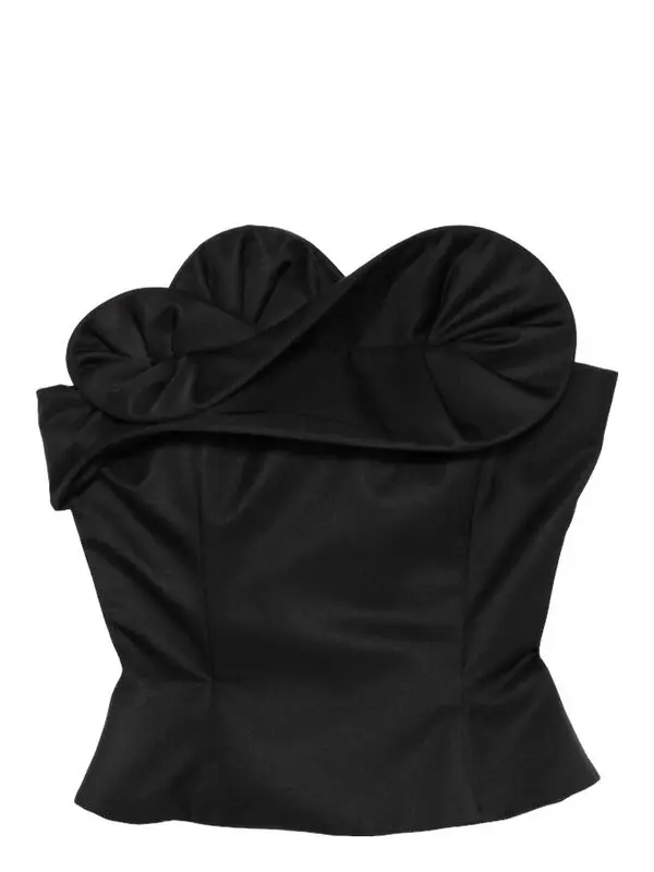 Magda Butrym Petal Strapless Corset - Black