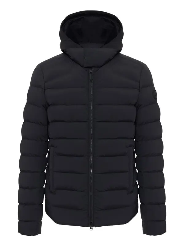 COLMAR Quilted Down Jacket With Detachable Hood - Black
