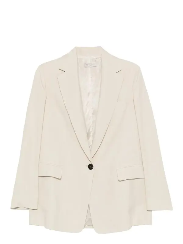 Antonelli Firenze Long-sleeved Suit Coat - Light Beige