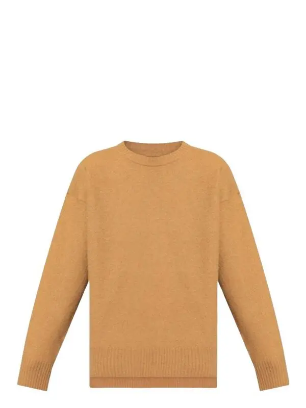 JIL SANDER Crewneck Knitted Jumper - Kakhi