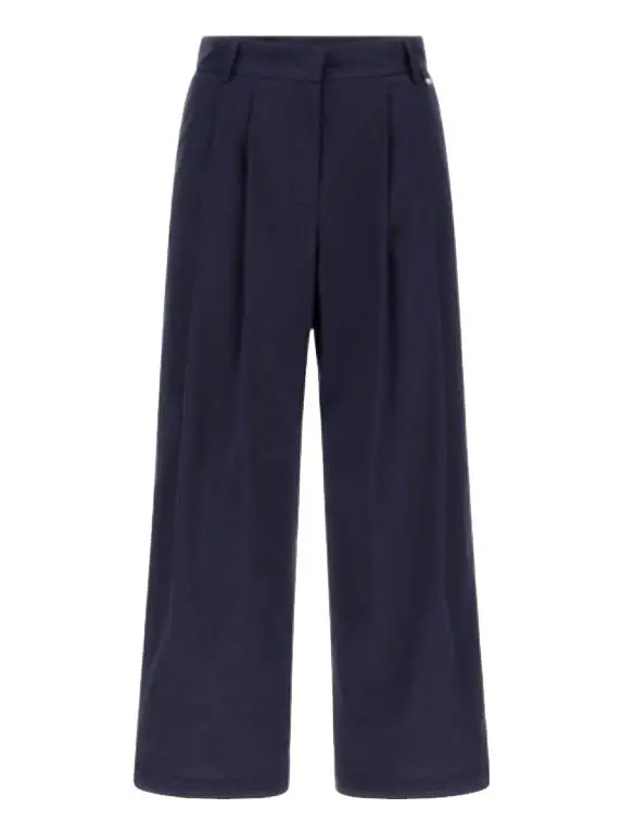 Herno Pleated Cropped Trousers - Black