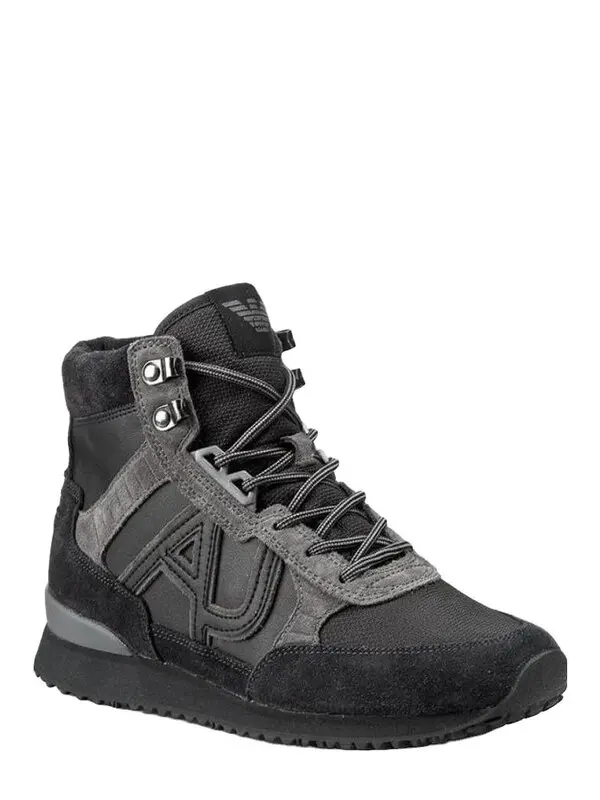 Emporio Armani High-top Sneakers - Black