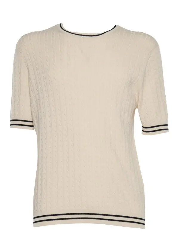 Peserico Ribbed T-shirt - Nude