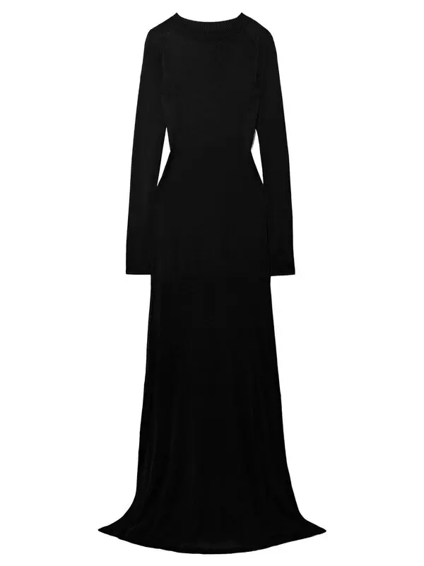 Khaite Valera Knit Maxi Dress - Black