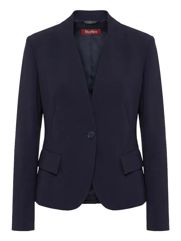 Max Mara Long-sleeved Suit Coat - Black
