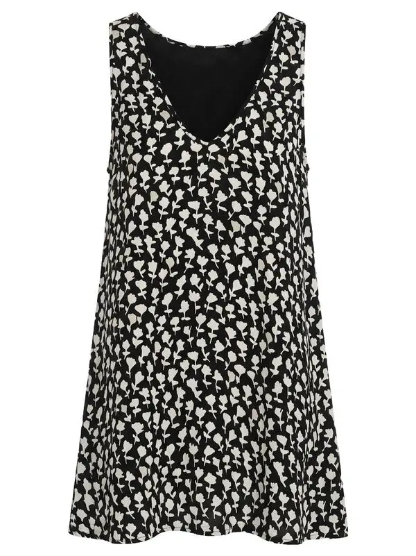 Max Mara Sleeveless V-neck Dress - Black
