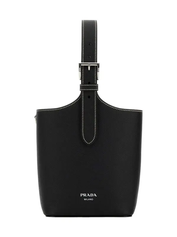 Prada Logo Handbag - Black
