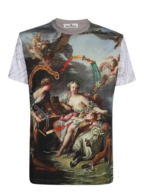 VIVIENNE WESTWOOD Boucher Printed Crewneck T-shirt - Black