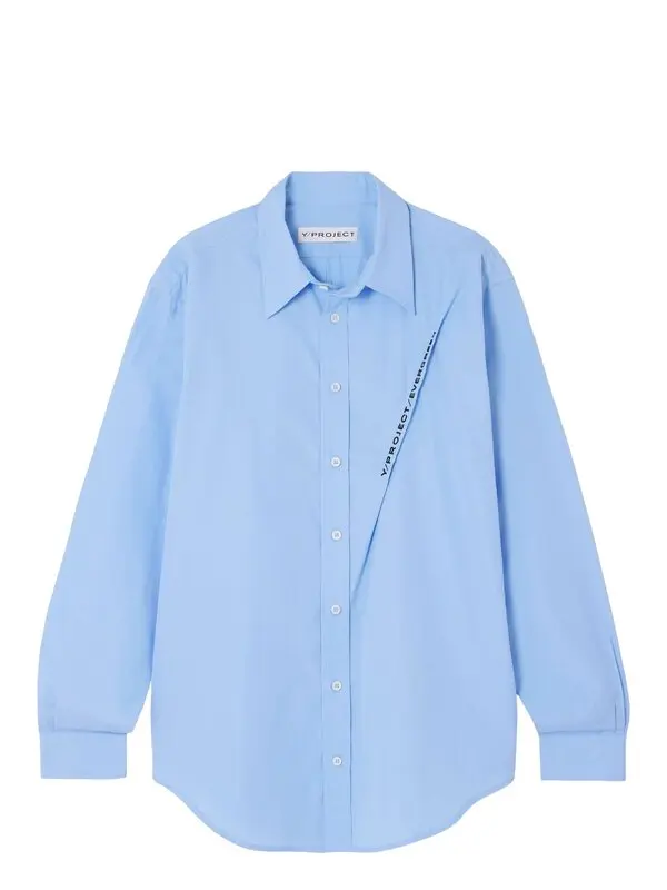 Y/project Long-sleeved Shirt - Blue