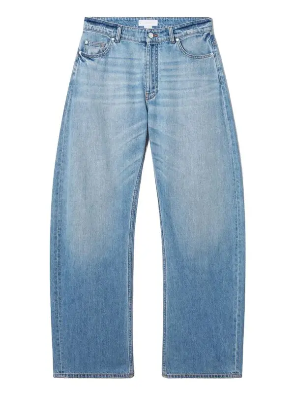Stella McCartney Mid Waist Relaxed Curve Jeans - Medium Blue