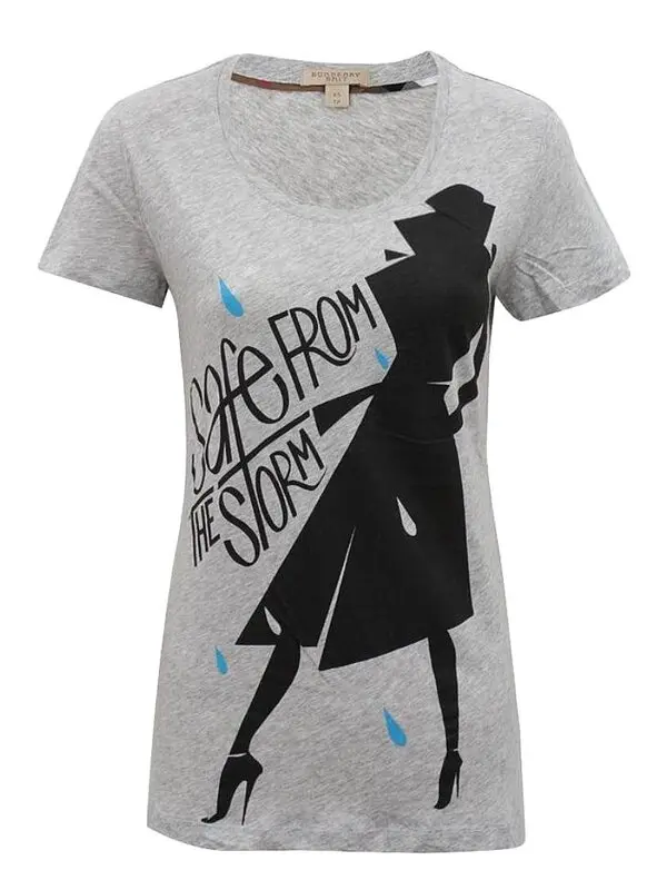 Burberry Printed T-shirt - Gray