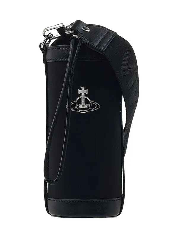 VIVIENNE WESTWOOD Logo Shoulder Bag - Black
