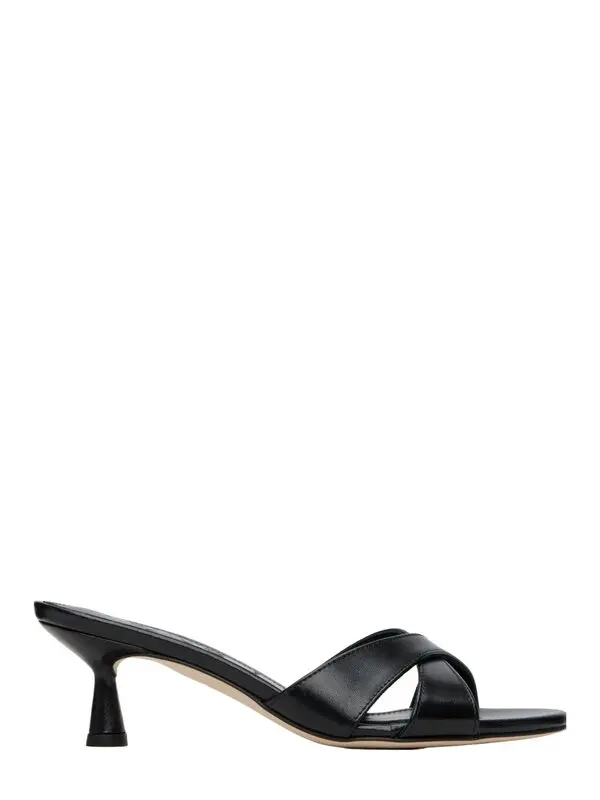 AeydĒ Vero Leather High-heeled Sandals - Black