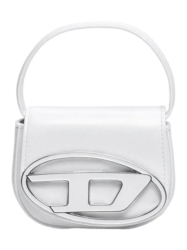 DIESEL® 1dr Logo Detailed Xs Shoulder Bag - White