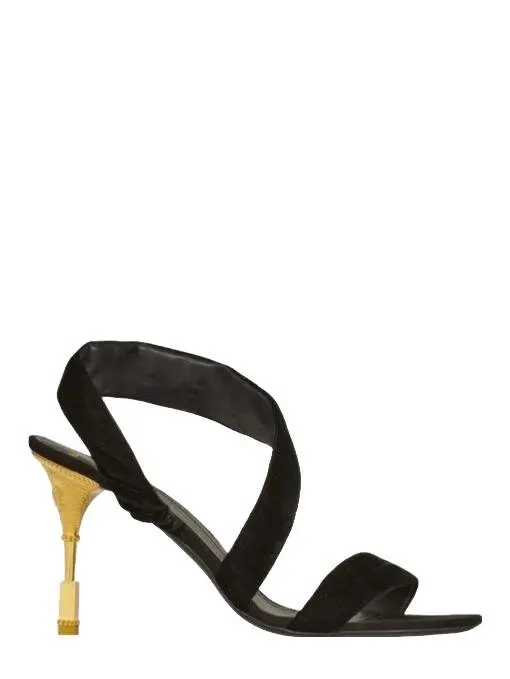 Balmain Open-toed High-heeled Sandals - Black