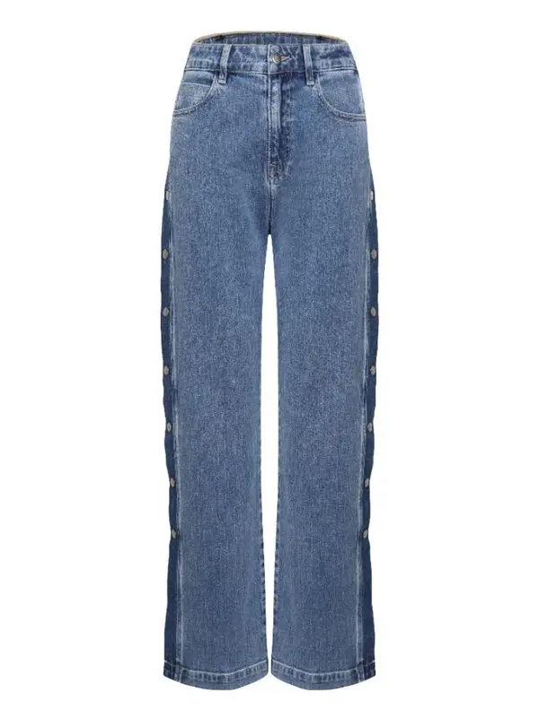 LIUREGALI Baggy Wide-legged Jeans - Blue