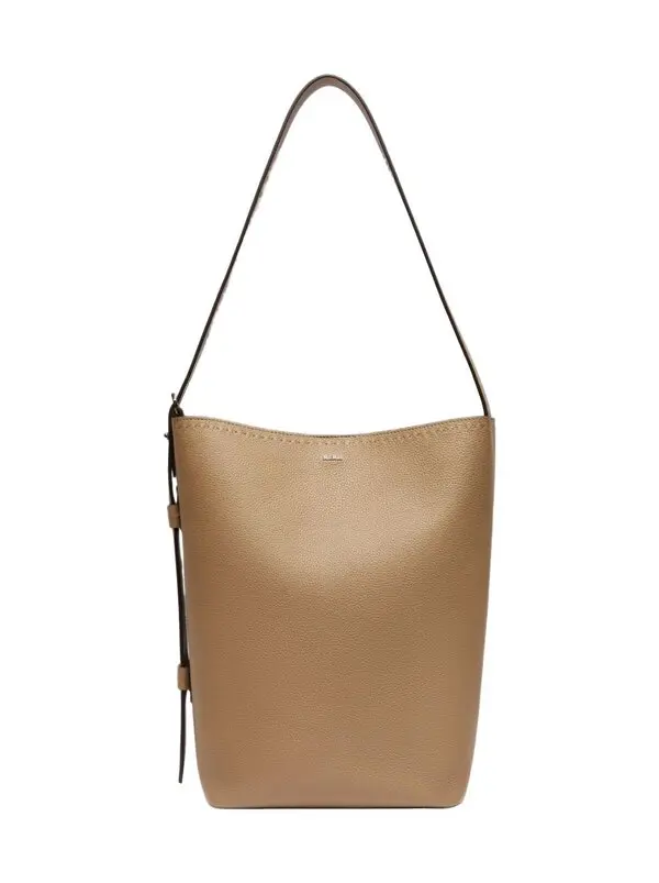 Max Mara Medium Arketipo Leather Bag - Mud Color