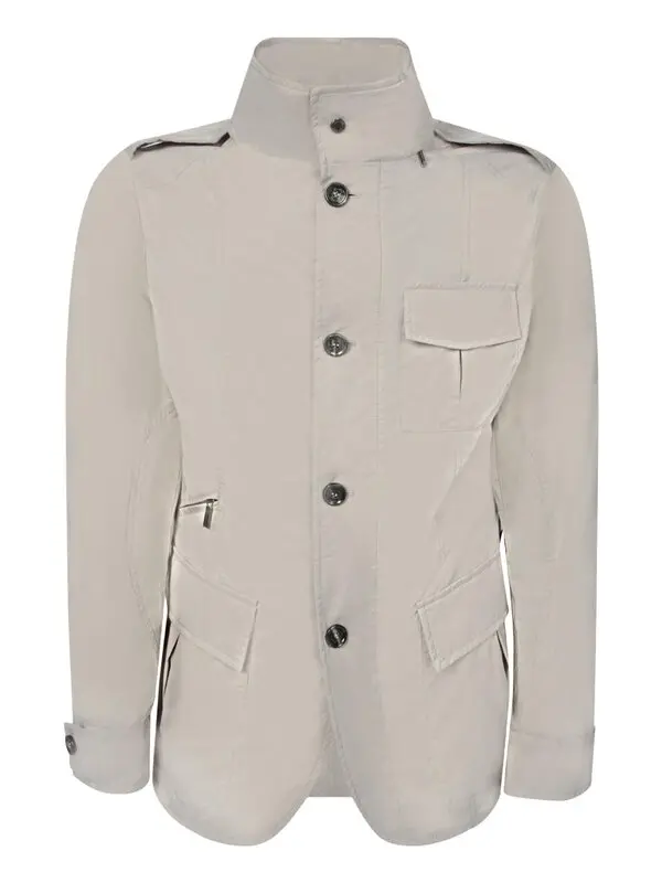 MOORER Long-sleeved Casual Jacket - Beige