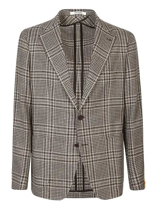 Tagliatore Montecarlo Checked Blazer - Gray