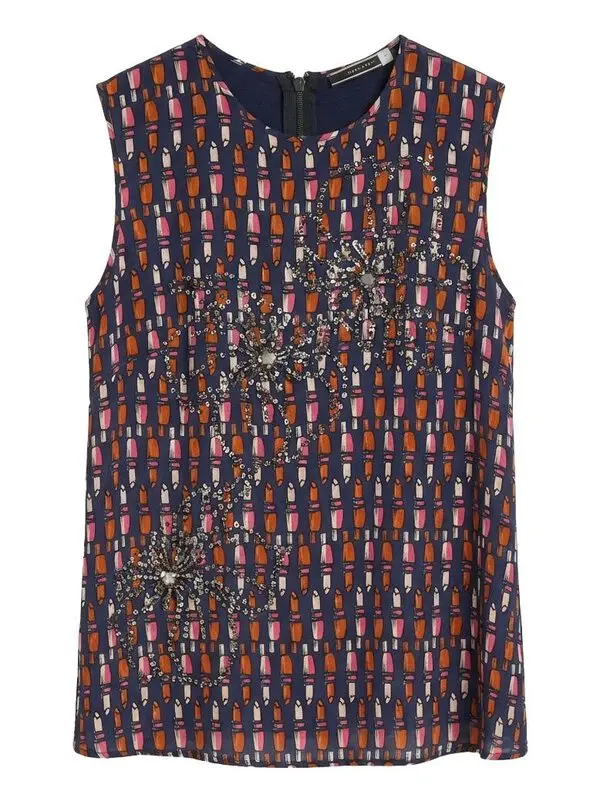 Sportmax Sleeveless Round Neck T-shirt - Black