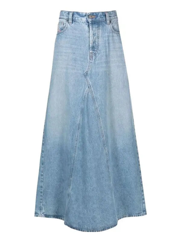 DIESEL® De Pago Denim Maxi Skirt - Blue