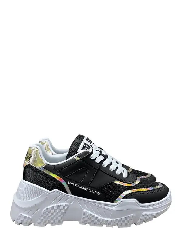 Versace Chunky Logo Sneakers - Black