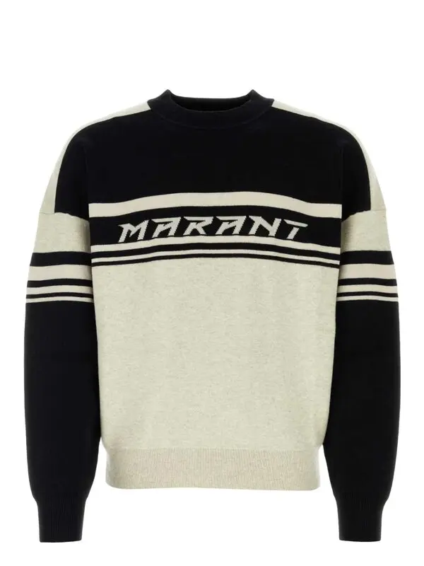 Isabel Marant Étoile Logo Intarsia Knit Crewneck Jumper - Multicolor