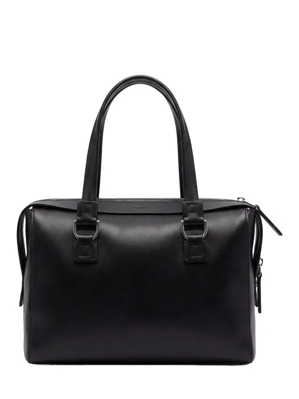 Sportmax Zippered Shoulder Bag - Black