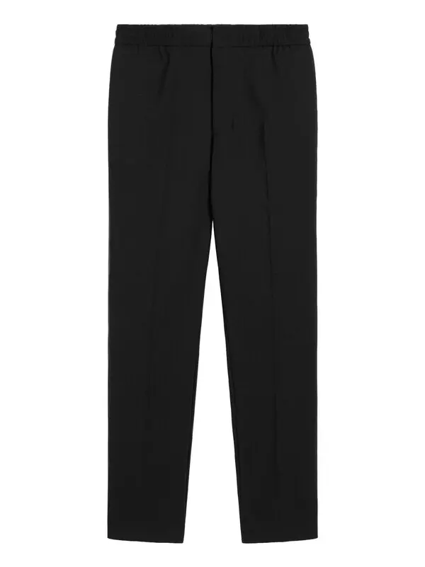 Ami Tailored Straight-leg Pants - Black
