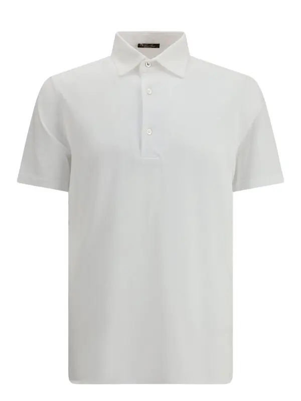 Loro Piana Buttoned Polo Shirt - White