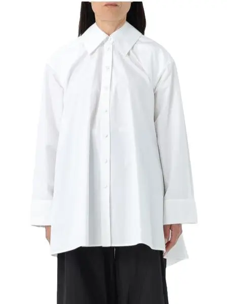 JIL SANDER Oversized Long-sleeved Shirt - White
