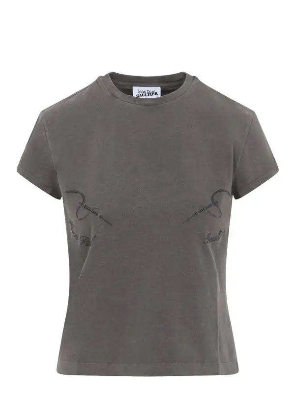JEAN PAUL GAULTIER Short Sleeve T-shirt - Black