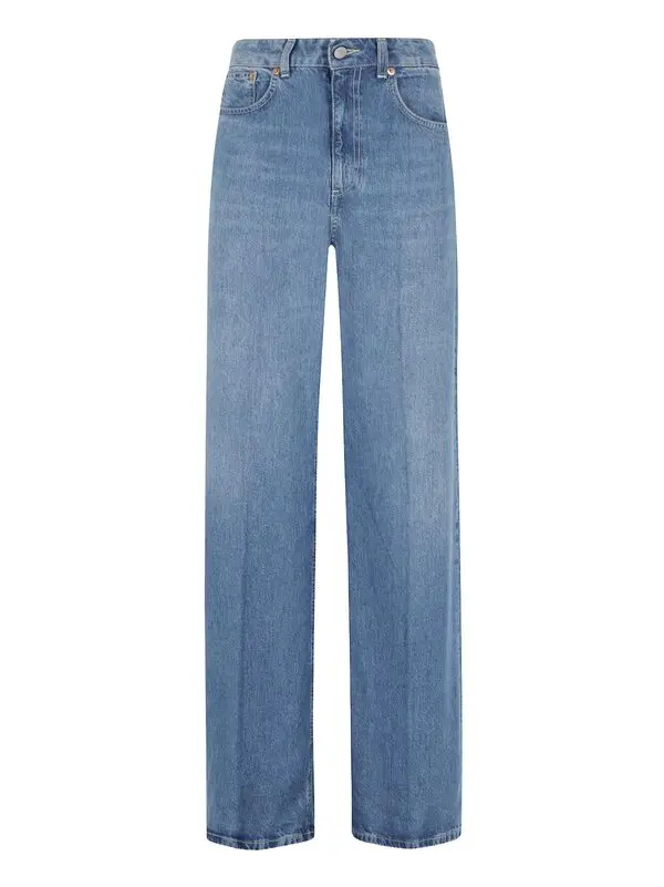 DONDUP High-rise Palazzo Jeans - Blue
