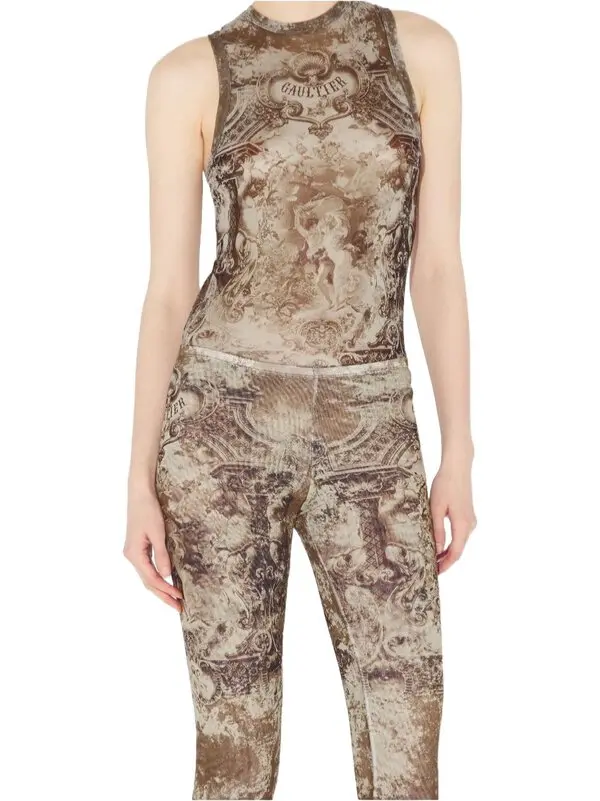 JEAN PAUL GAULTIER Sleeveless Medallion Top - Multicolor