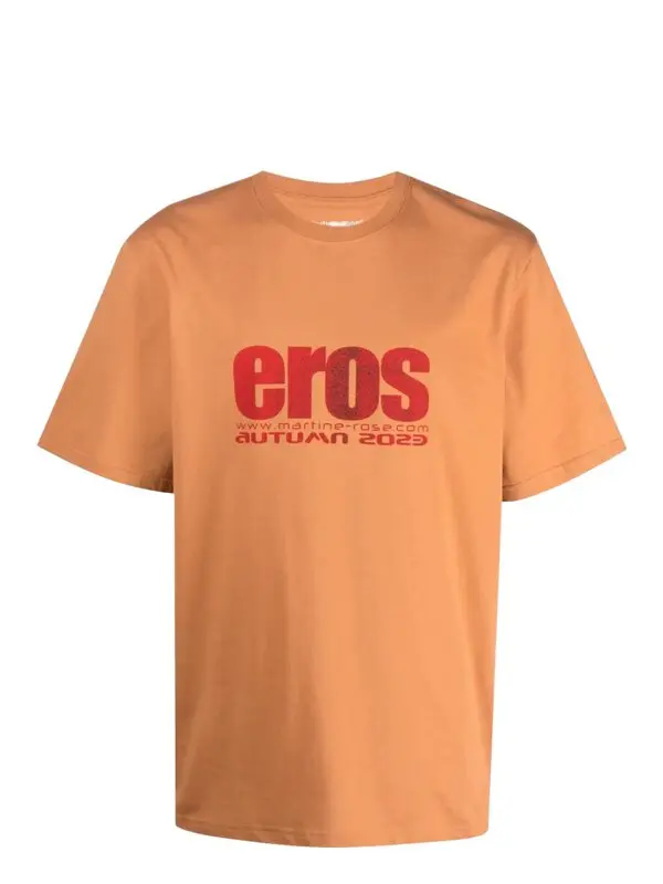 Martine Rose Eros Graphic-print Cotton T-shirt - Orange