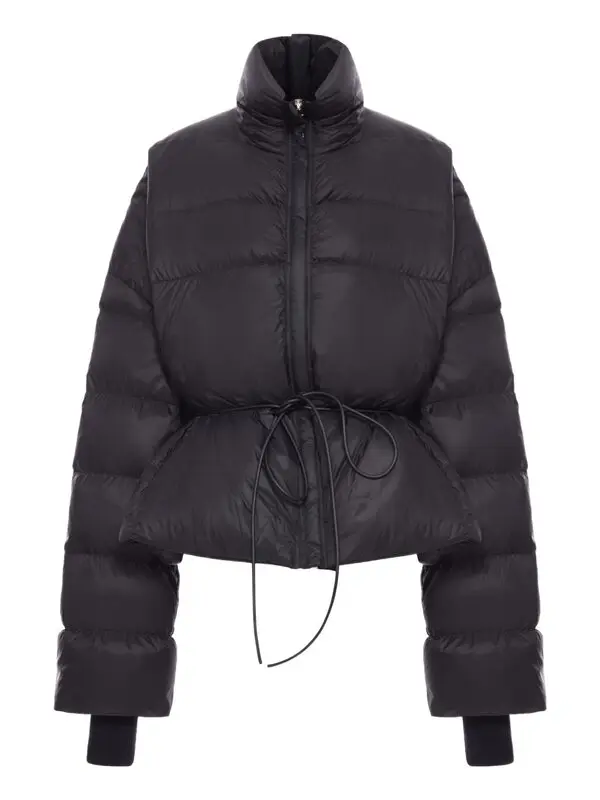 Rick Owens Padded High-neck Jacket - Black