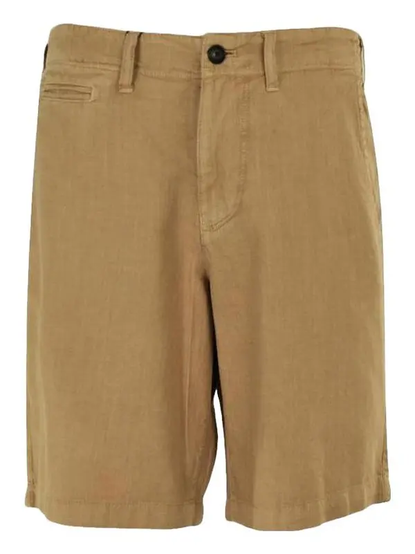 Emporio Armani Straight Fit Shorts - Brown